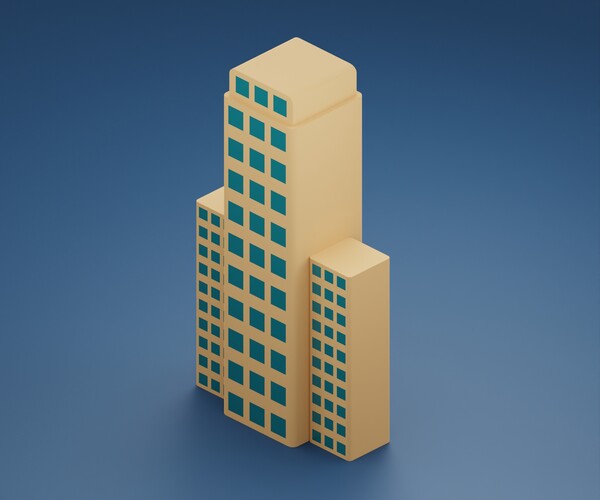 ArtStation - 24 low-poly buildings | Game Assets