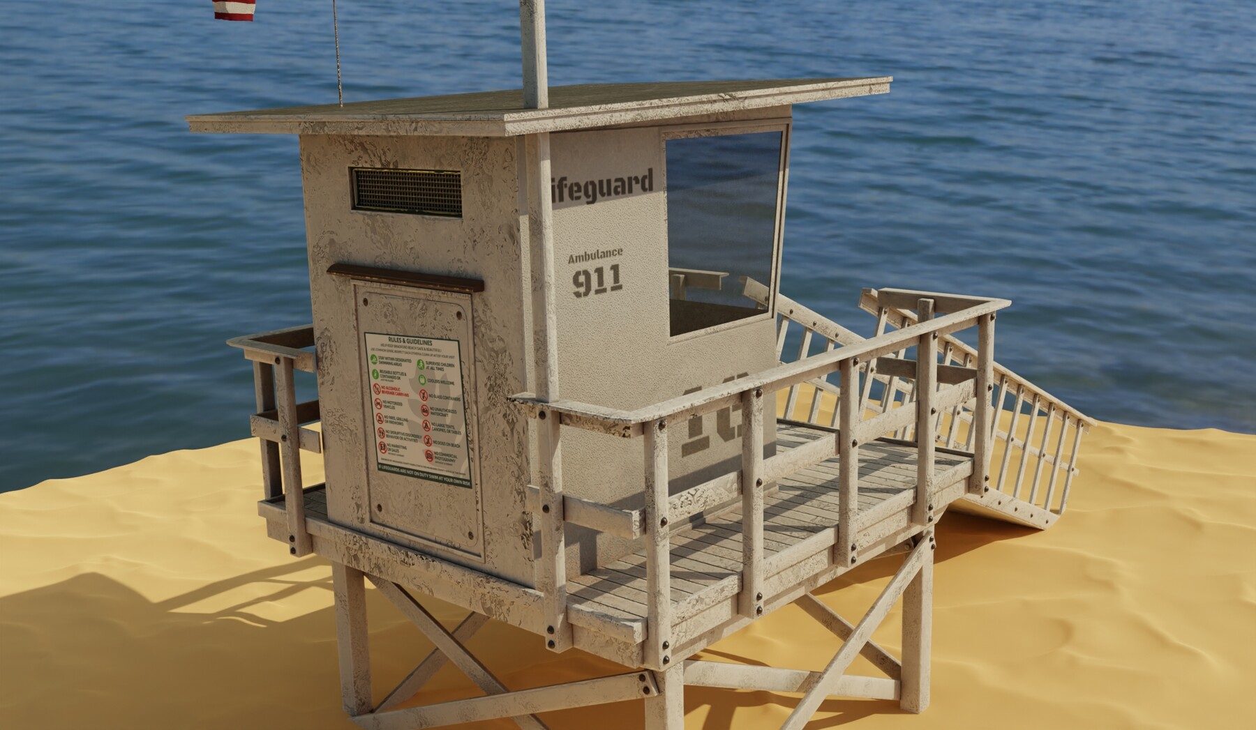 ArtStation - Baywatch house | Game Assets