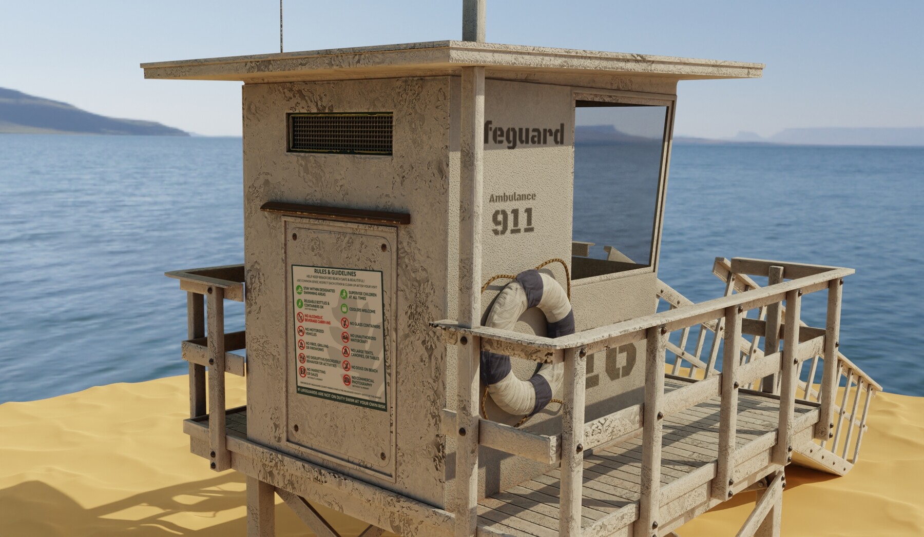 ArtStation - Baywatch house | Game Assets