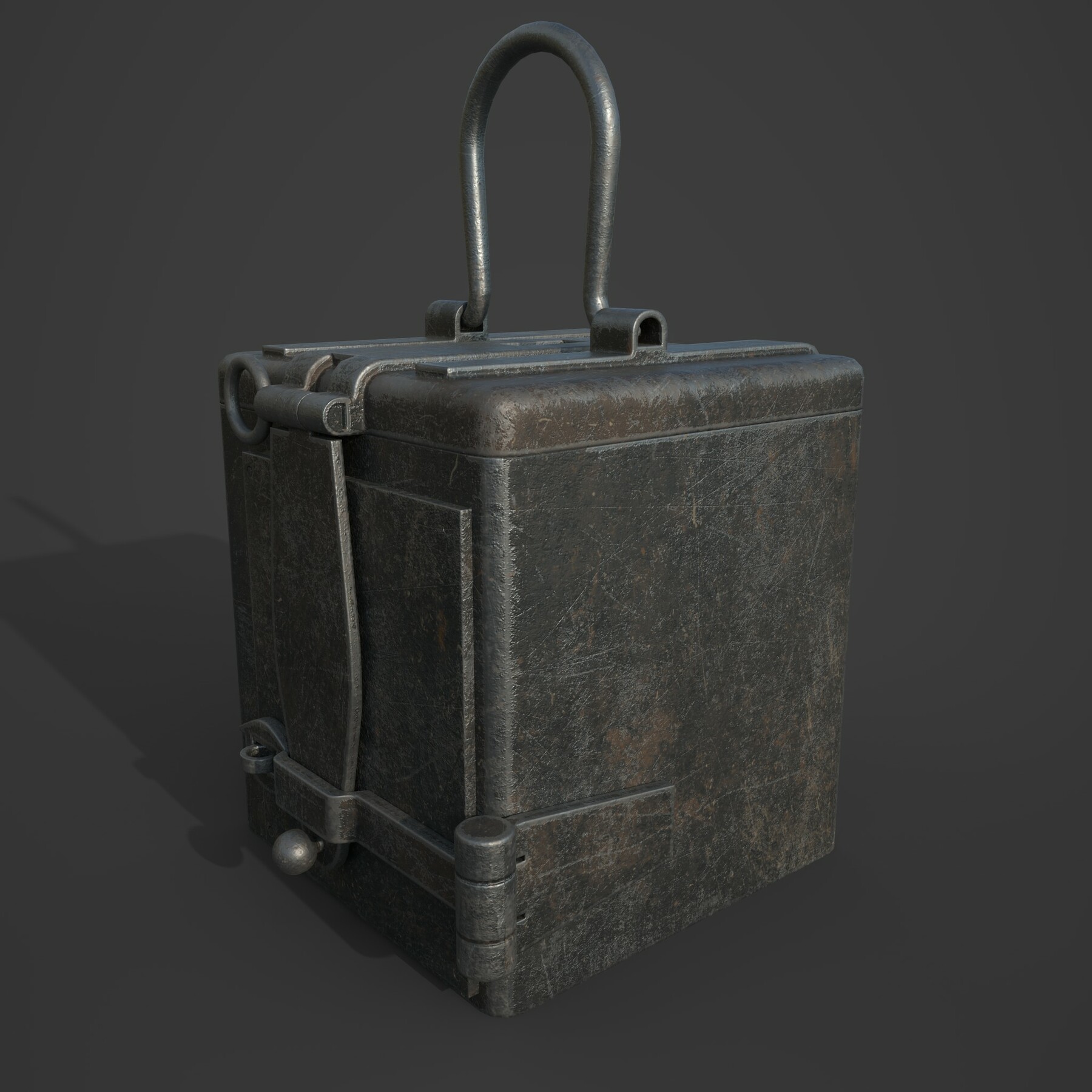 ArtStation - Metal alms box | Game Assets