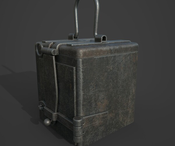 ArtStation - Metal alms box | Game Assets