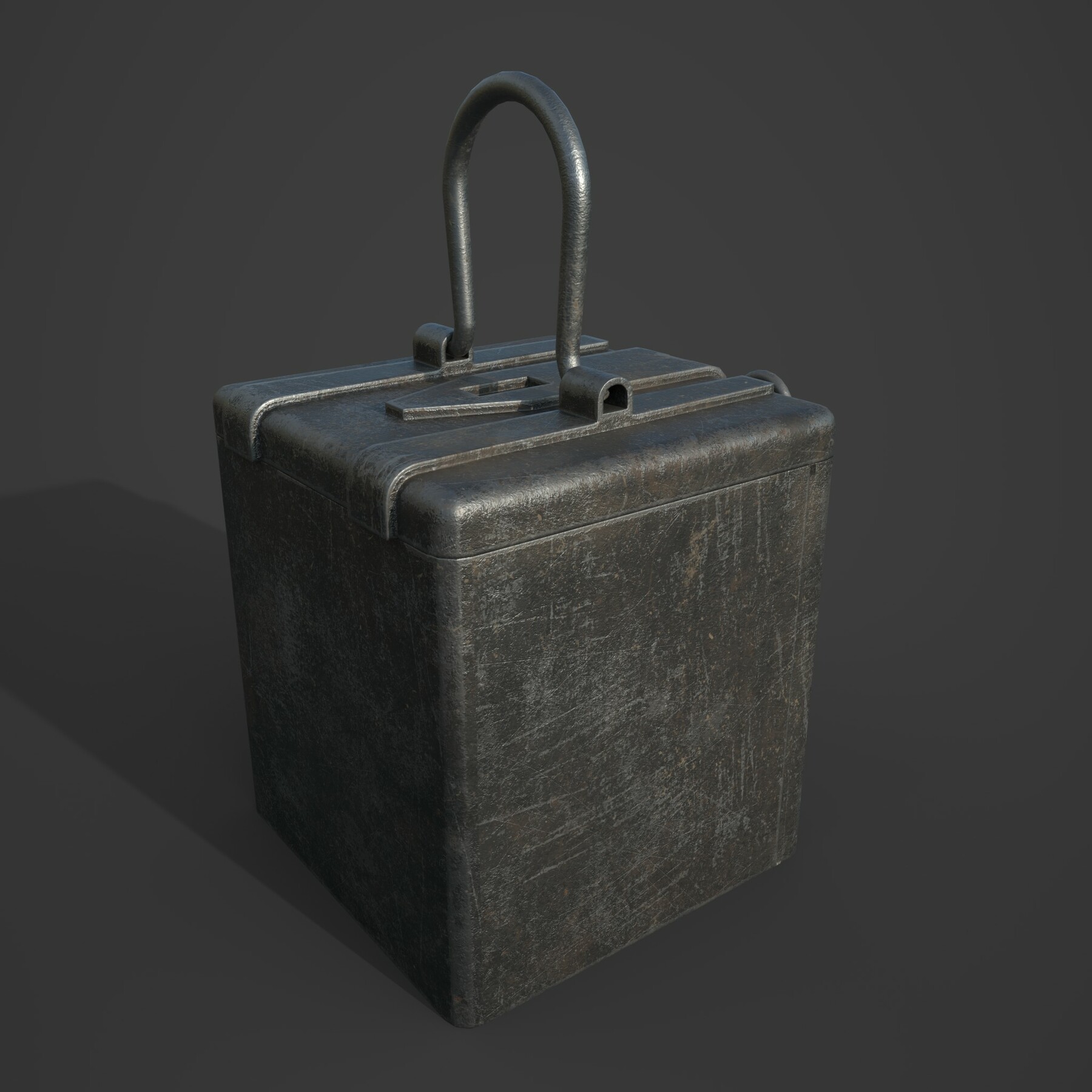 ArtStation - Metal alms box | Game Assets