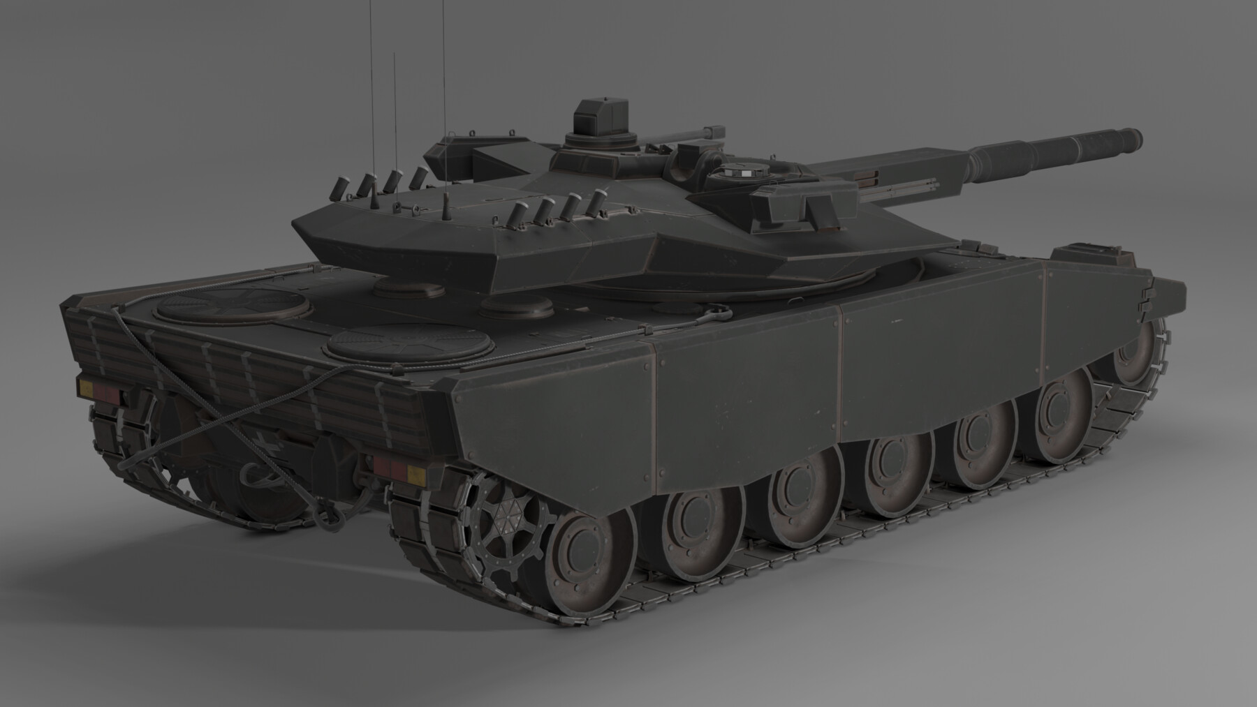 ArtStation - Modern MBT T-118 Jaguar | Game Assets