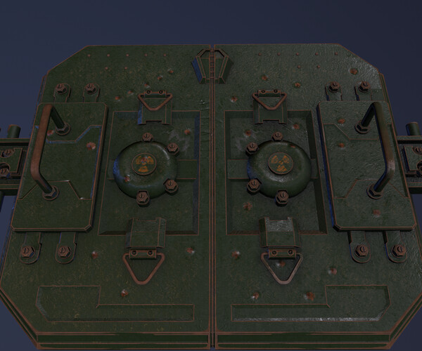 ArtStation - Armored gate Low-poly | Resources