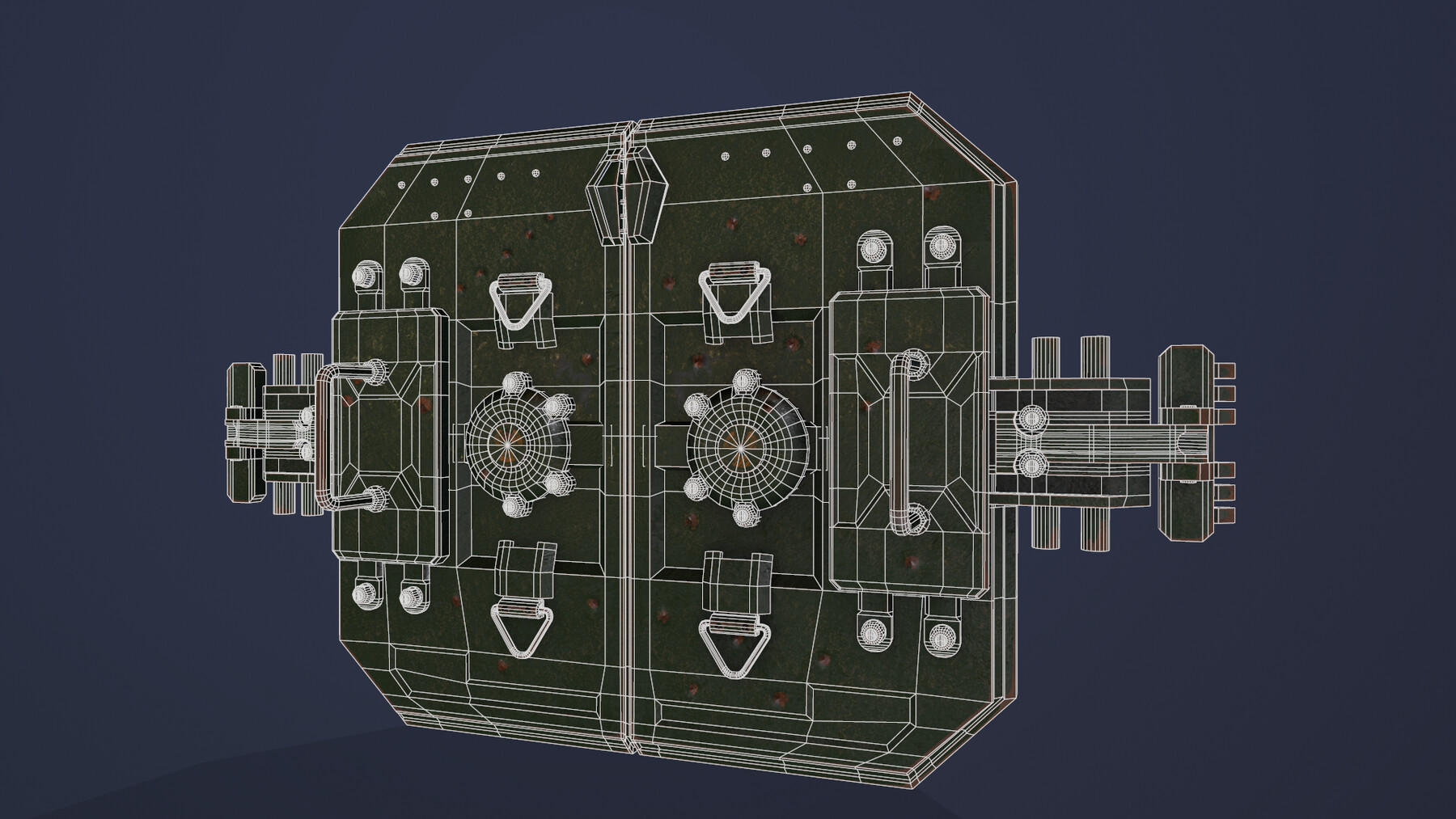 ArtStation - Armored gate Low-poly | Resources