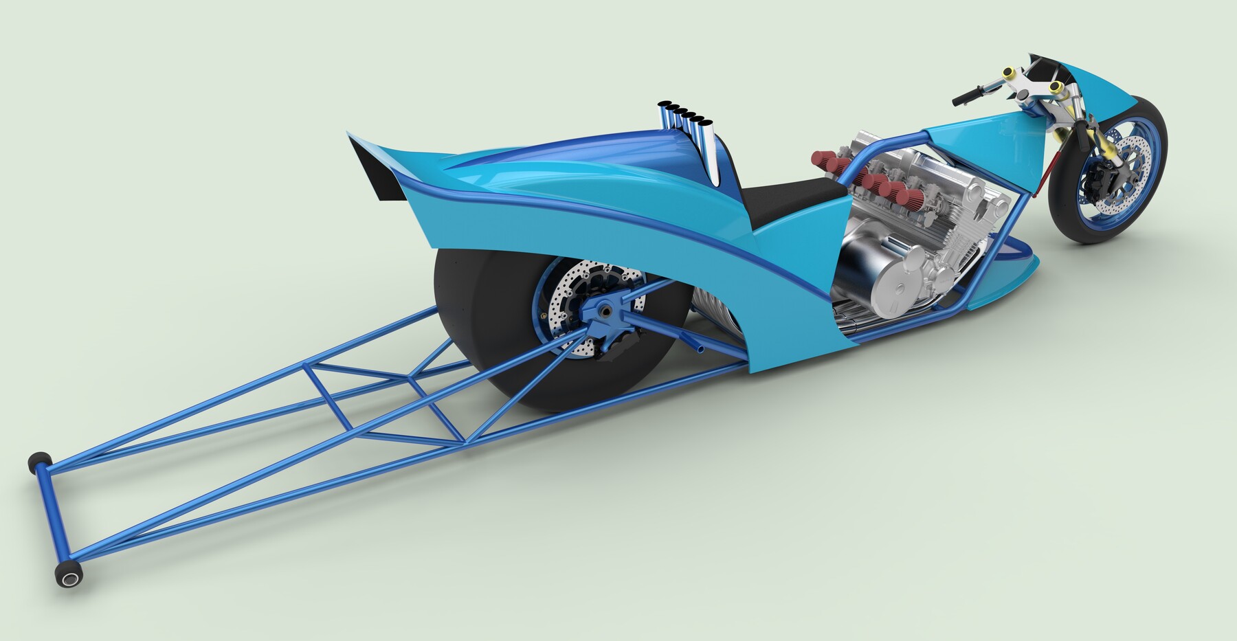 ArtStation - Top fuel bike dragster | Resources