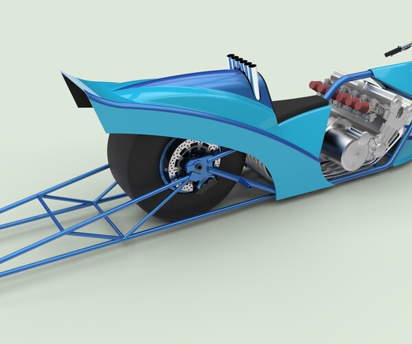 ArtStation - Top fuel bike dragster | Resources