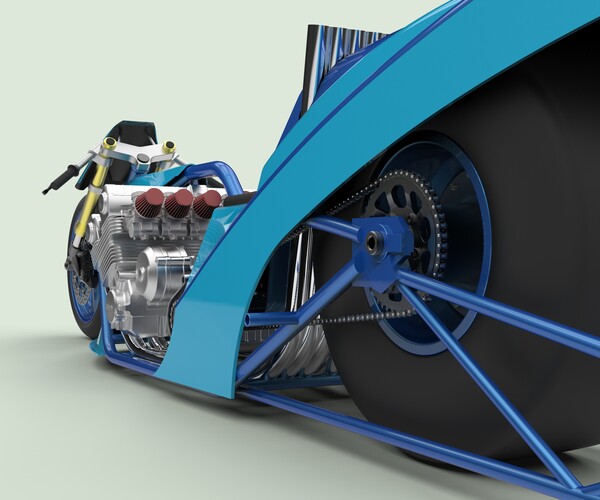 ArtStation - Top fuel bike dragster | Resources