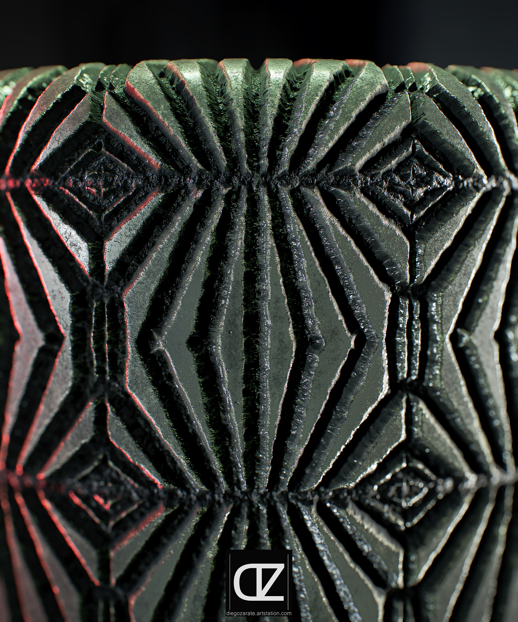 ArtStation - PBR - SCIFI ALIEN WALL, SPACESHIP, CAVERN - 4K MATERIAL ...