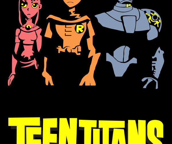 ArtStation - Poster Teen Titans - Vector Illustration | Artworks