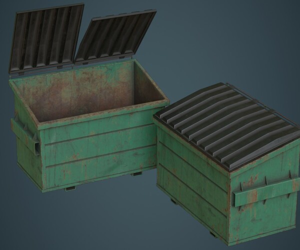 ArtStation - Dumpster 2B | Game Assets