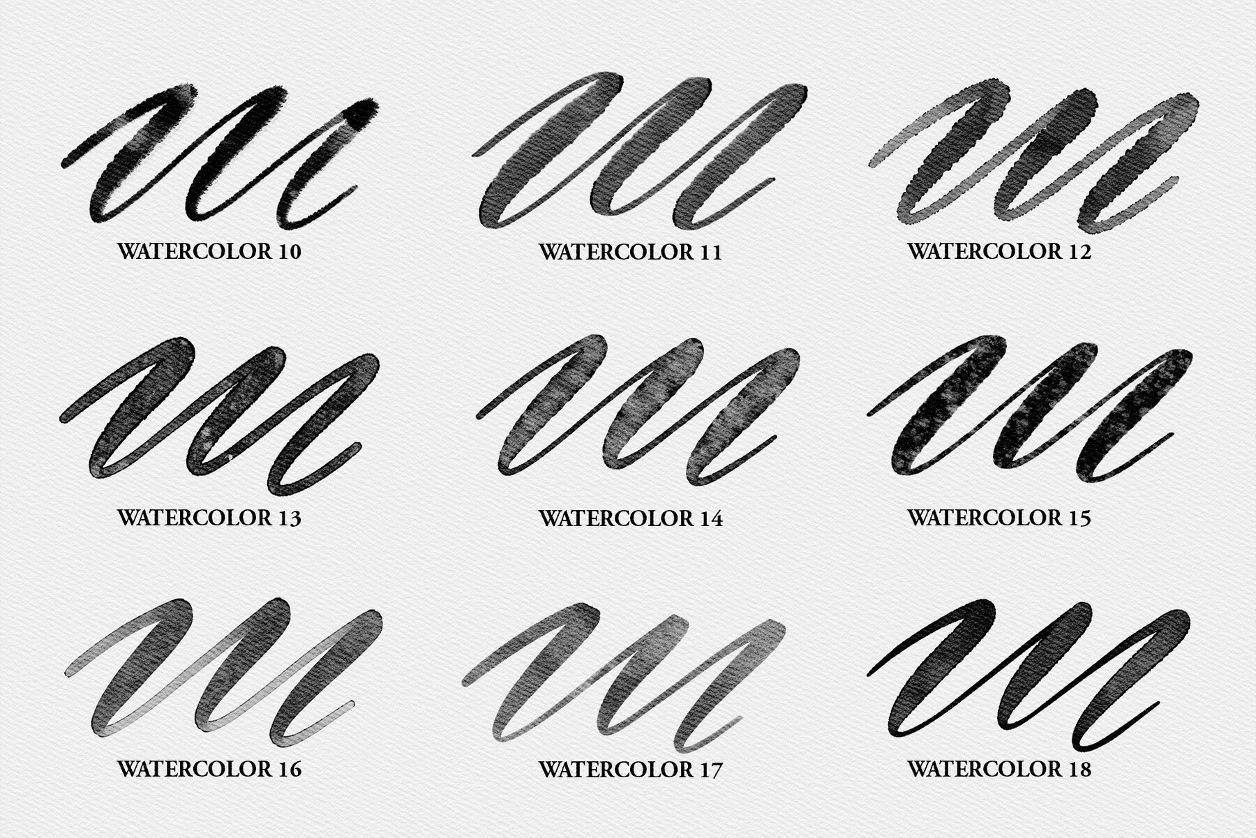ArtStation - Realistic Watercolor Lettering Brushes for Procreate | Brushes