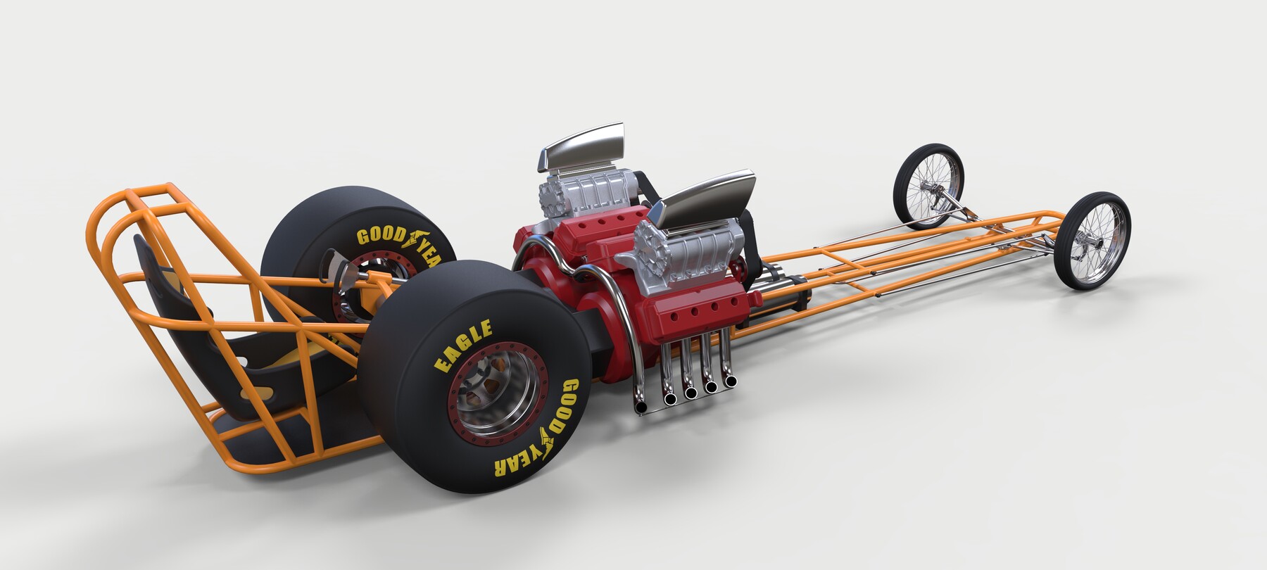 ArtStation - Twin-engined dragster | Resources
