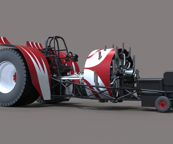 ArtStation - Pulling tractor with radial engine | Resources