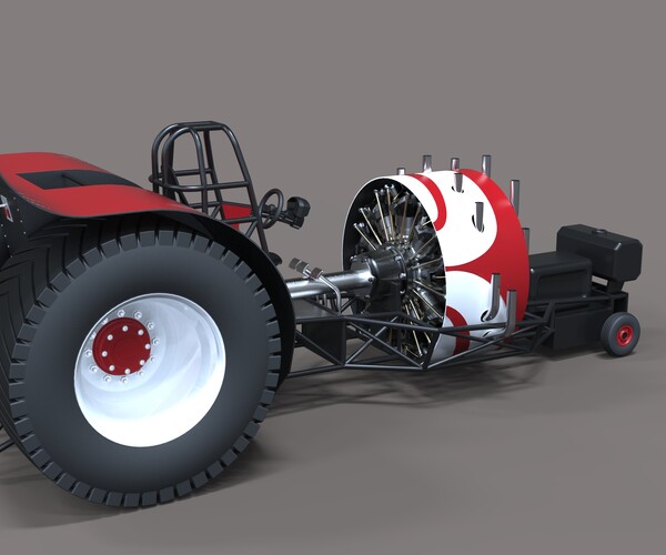 ArtStation - Pulling tractor with radial engine | Resources