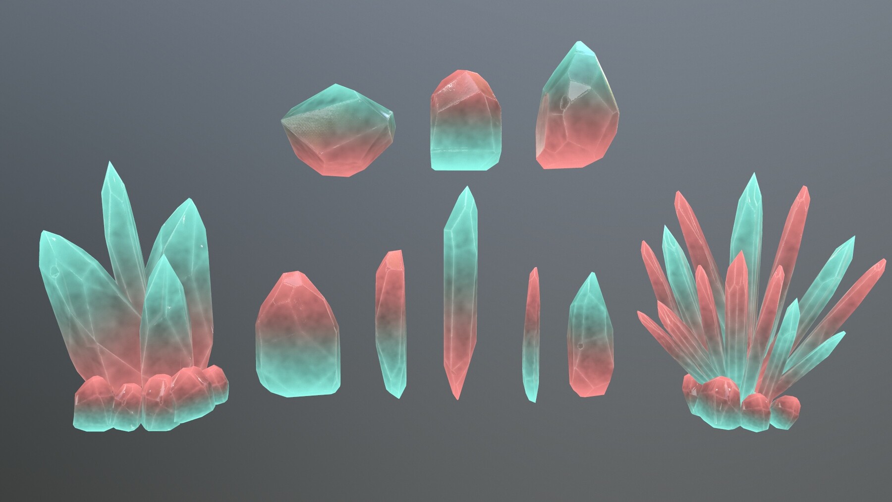 ArtStation - Crystal Set | Game Assets