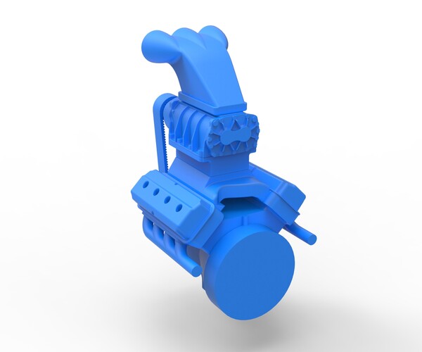 ArtStation - Diecast 3D printable V8 engine Scale 1:24 | Resources