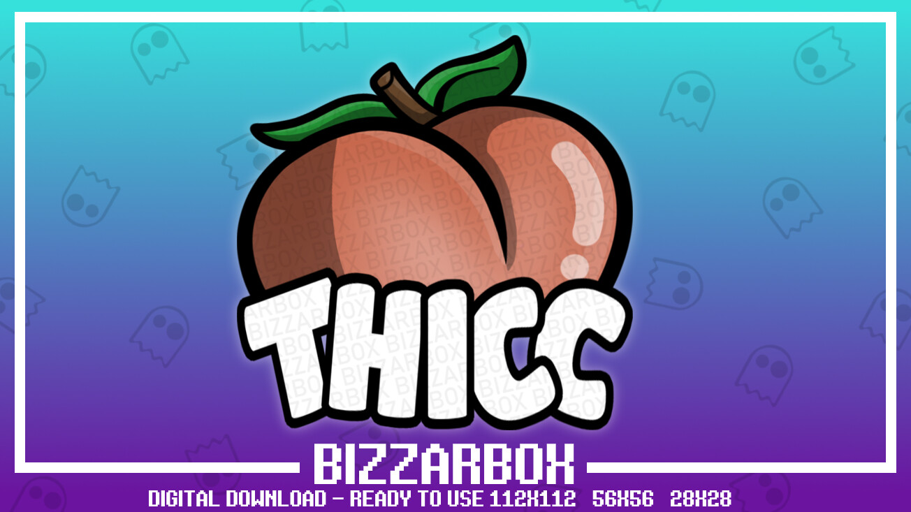 ArtStation - Twitch Emote: Thicc Peach | Artworks