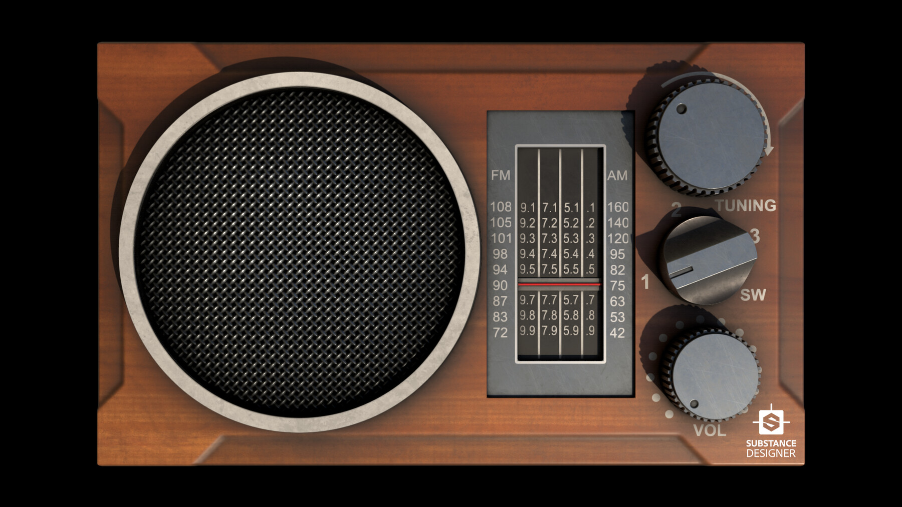 ArtStation - Procedural Classical Radio Material (.sbs+.sbsar) + Video ...