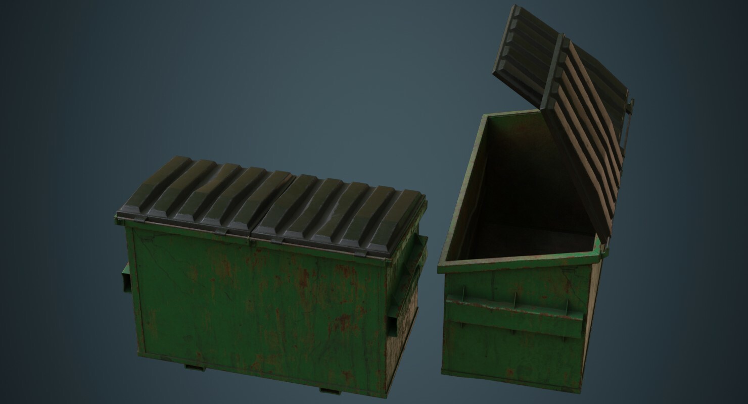 ArtStation - Dumpster 2C | Game Assets