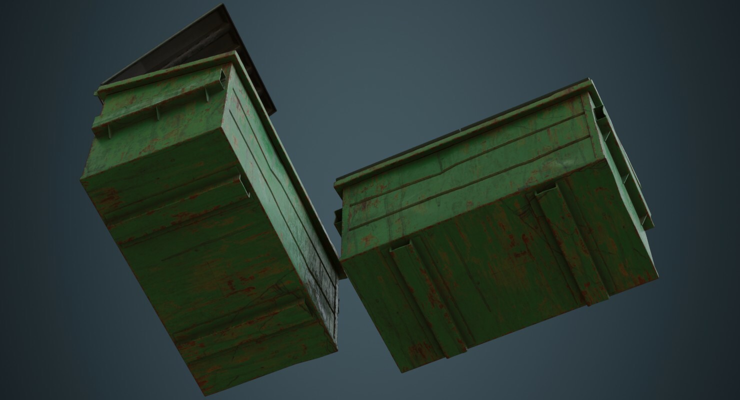 ArtStation - Dumpster 2C | Game Assets