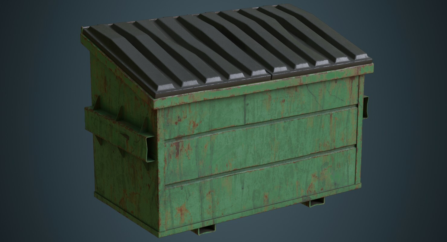 ArtStation - Dumpster 2C | Game Assets