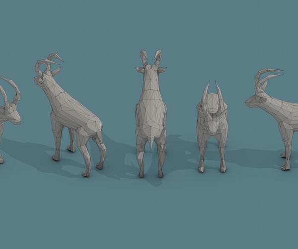 ArtStation - Low Poly Animal Isometric Icon Pack 04 | Game Assets