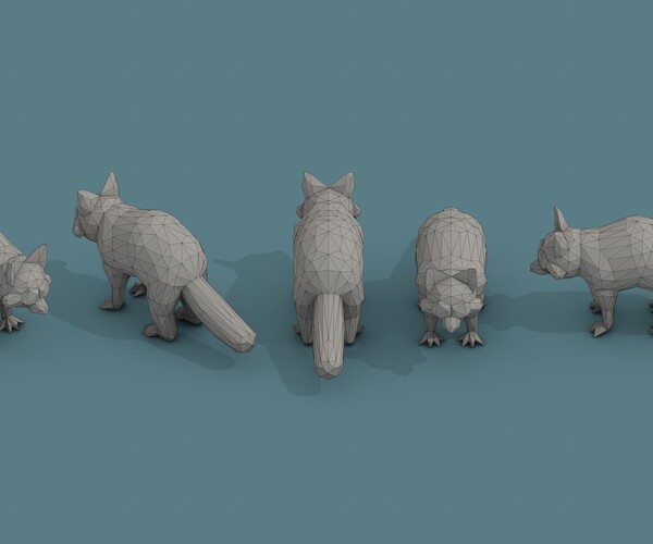 ArtStation - Low Poly Animal Isometric Icon Pack 04 | Game Assets