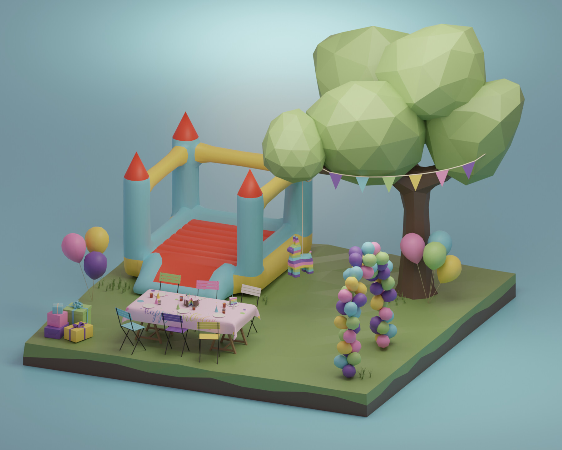 ArtStation - Birthday party | Game Assets