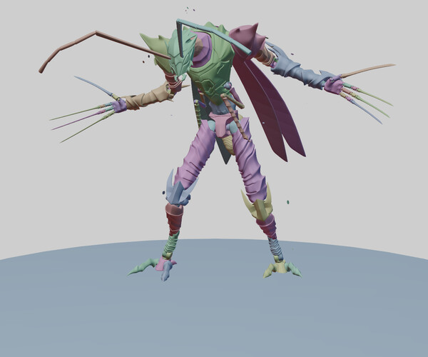 ArtStation - Concept Action Figure 3d Model for 3d print: Beru-Shadow ...