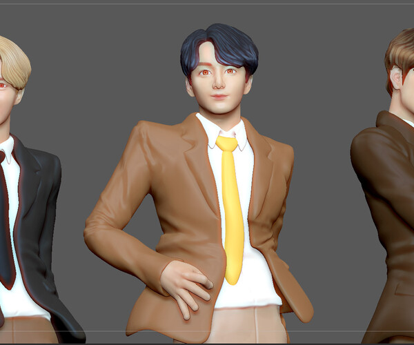 ArtStation - BTS 3d print PACK K POP KOREAN IDOL BIG HIT K-POP BOY ...