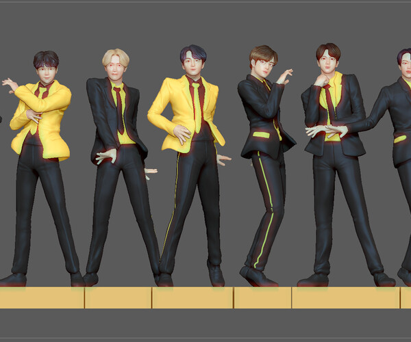 ArtStation - BTS 3d print PACK K POP KOREAN IDOL BIG HIT K-POP BOY ...