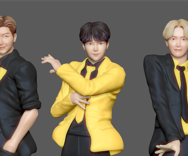 ArtStation - BTS 3d print PACK K POP KOREAN IDOL BIG HIT K-POP BOY ...