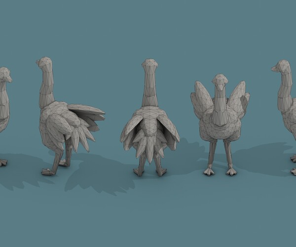 ArtStation - Low Poly Animal Isometric Icon Pack 05 | Game Assets