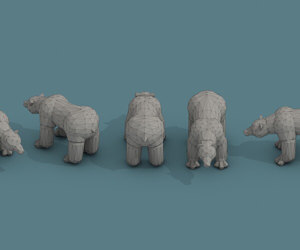 ArtStation - Low Poly Animal Isometric Icon Pack 05 | Game Assets