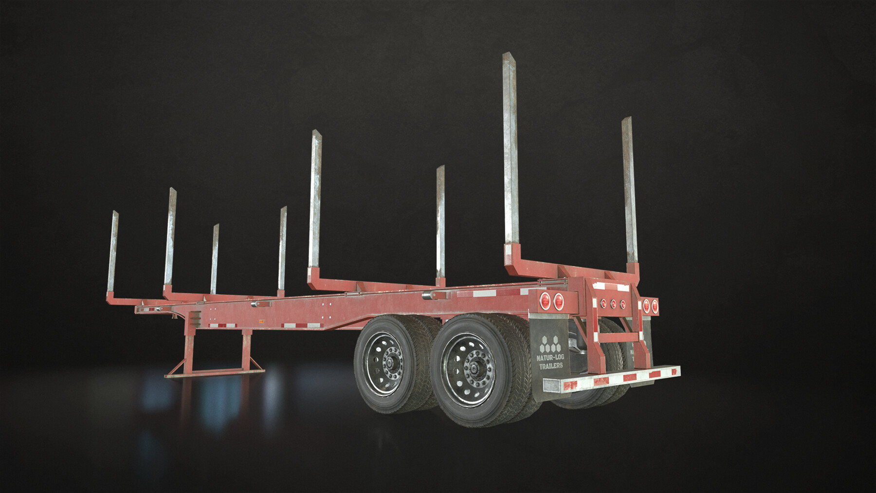 ArtStation - Logging Trailer - Low Poly | Game Assets