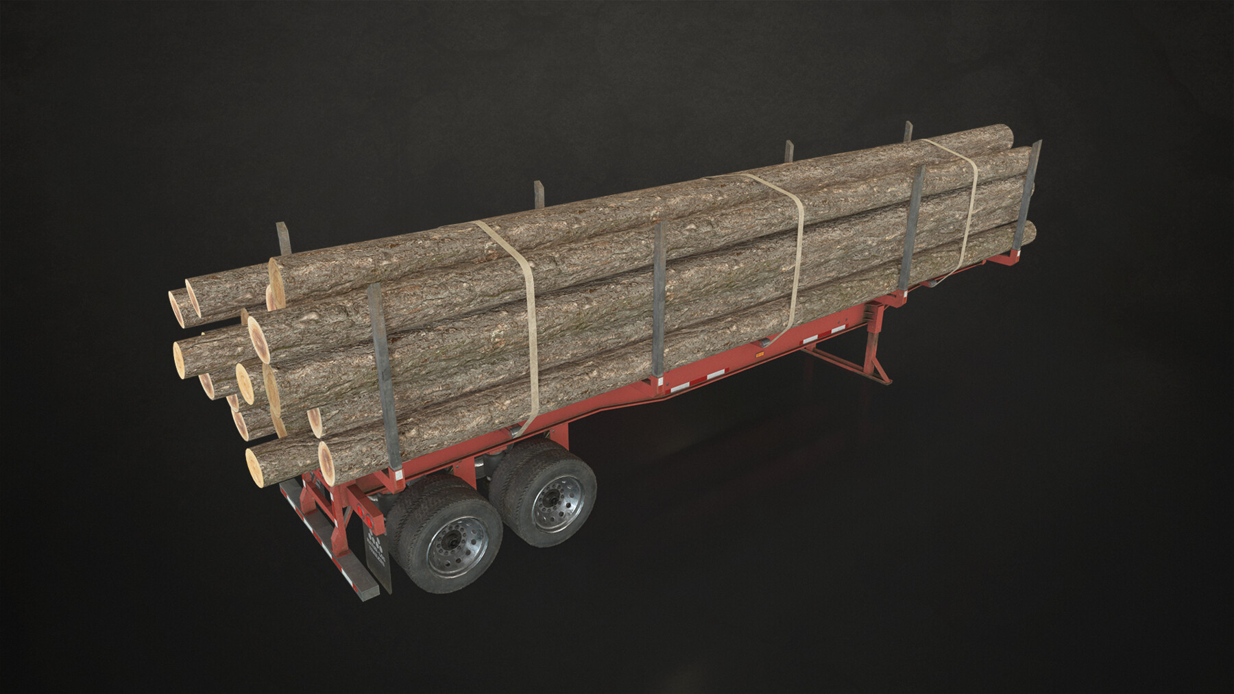 ArtStation - Logging Trailer - Low Poly | Game Assets