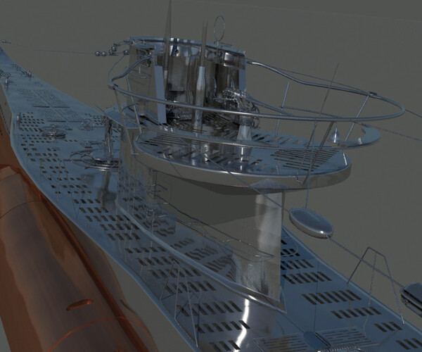 ArtStation - U-boat Type VII 3d model | Resources