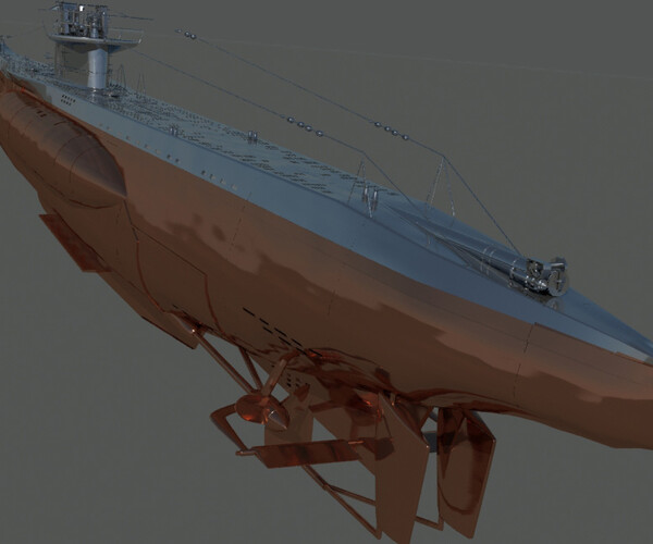 ArtStation - U-boat Type VII 3d model | Resources