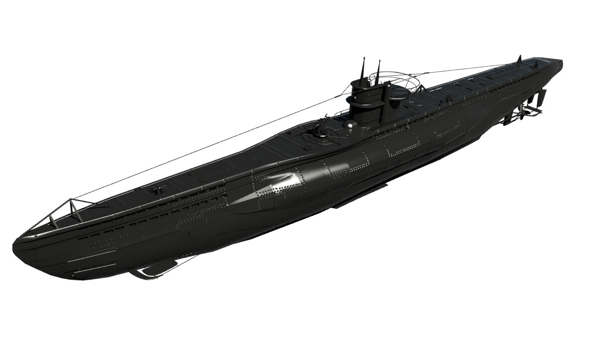 ArtStation - U-boat Type VII-C 3d model | Resources