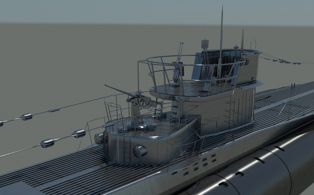 ArtStation - U-boat Type VII-C 3d model | Resources
