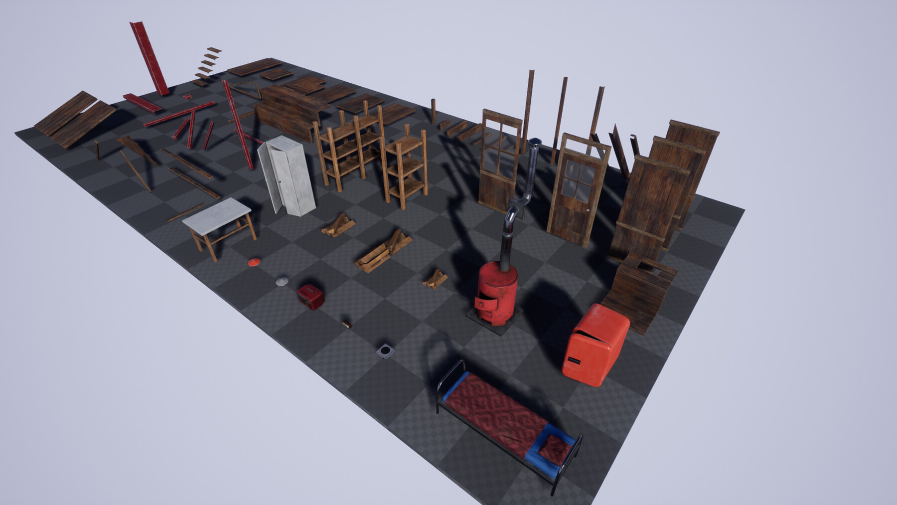 ArtStation - Modular Watchtower and house | Game Assets