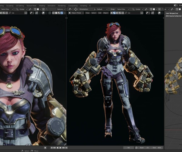 ArtStation - Vi Fanart Blender file (*blend) | Resources