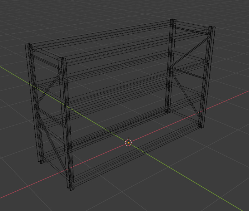 ArtStation - Metal Rack Blue 2 | Game Assets