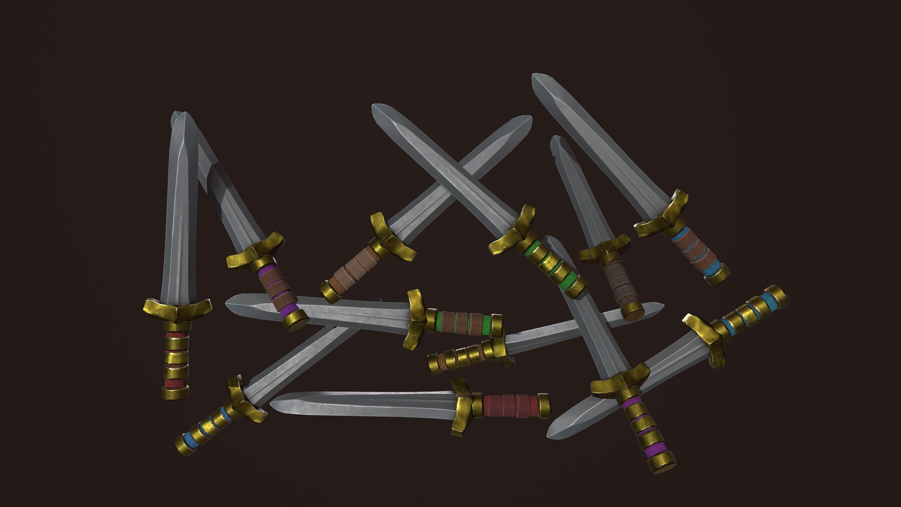 ArtStation - Stylized PBR Little Sword Pack - V2 - Compatible with ...