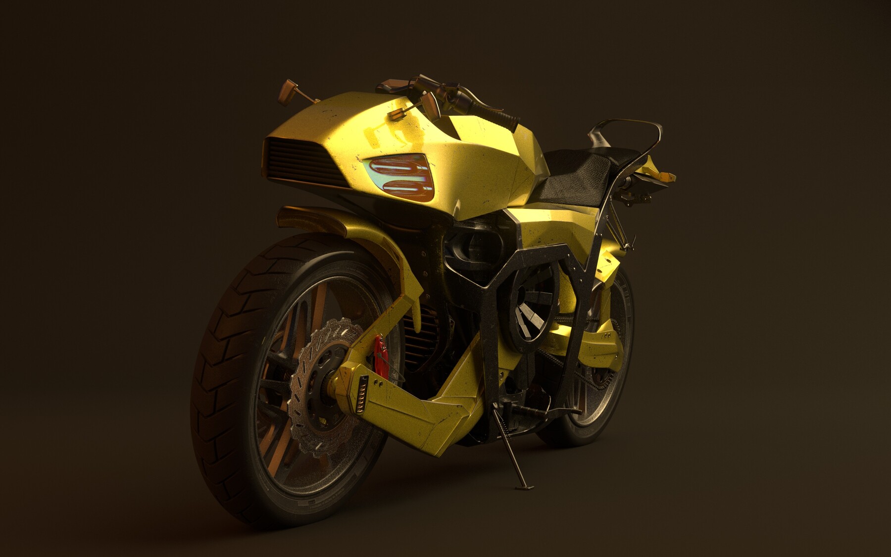 ArtStation - Futuristic motorcycle | Game Assets