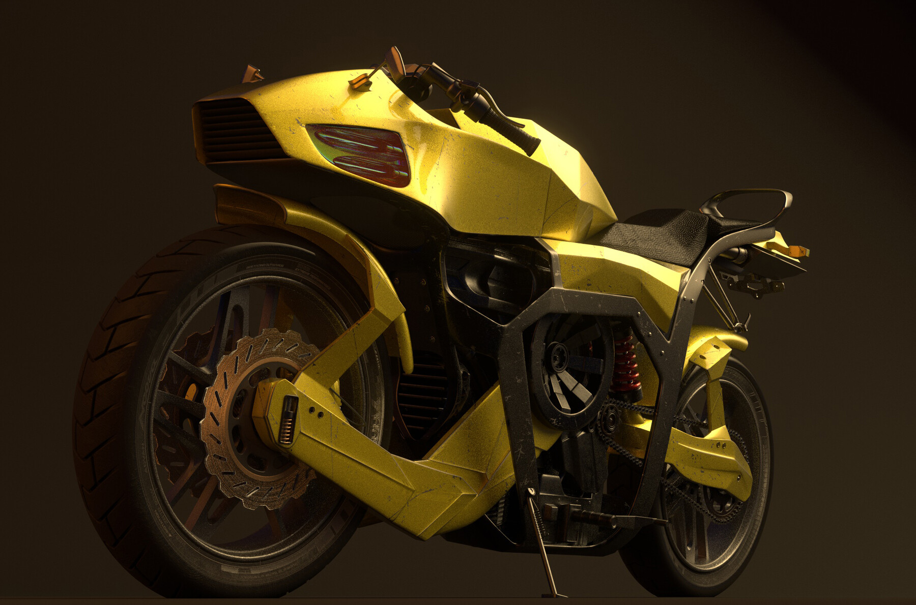 ArtStation - Futuristic motorcycle | Game Assets