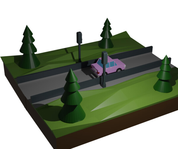 ArtStation - Low Poly Cute Car Game Assets | Game Assets