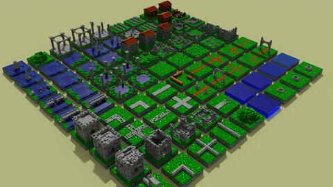 ArtStation - 3d voxel game asset space ship | Game Assets