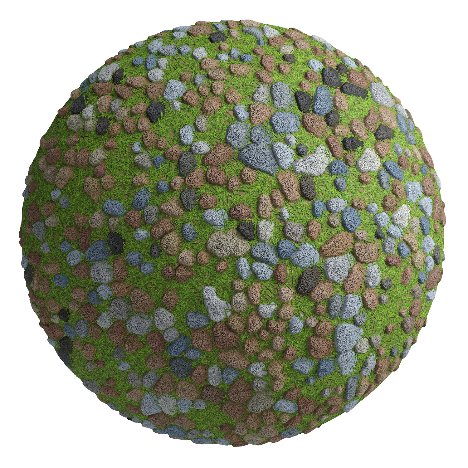 ArtStation - Grass Stone Materials1- By 3 color, Pbr By Sbsar, 4k ...